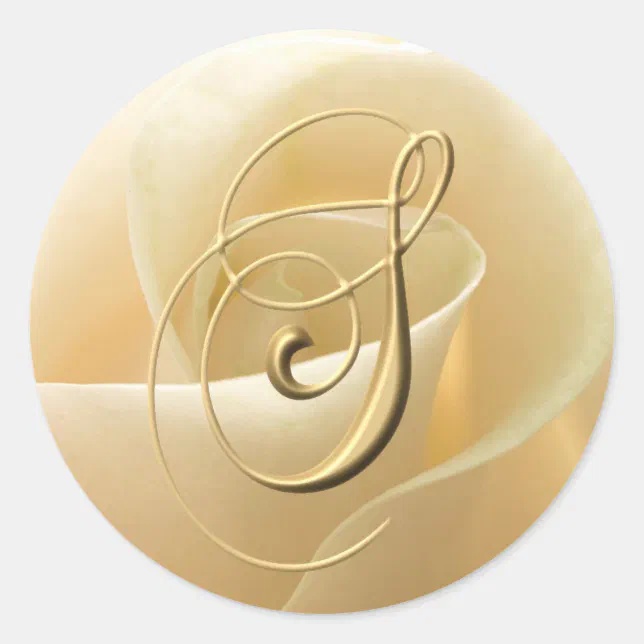 Monogram Wedding Stickers - letter S | Zazzle