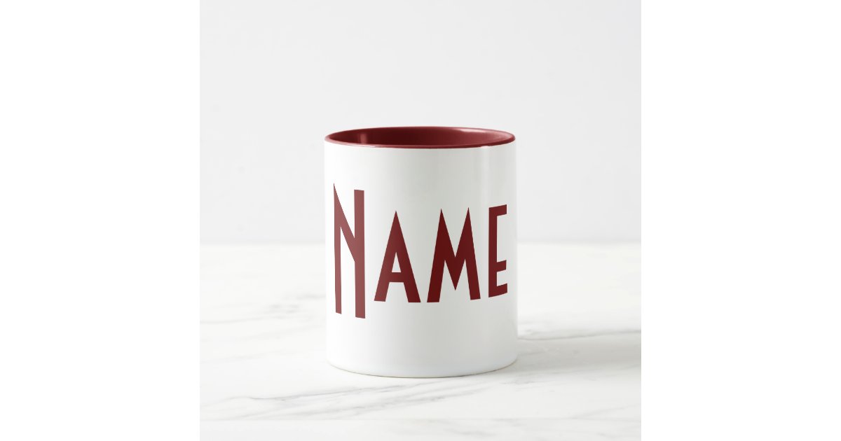 Monogram Your Name Mug | Zazzle