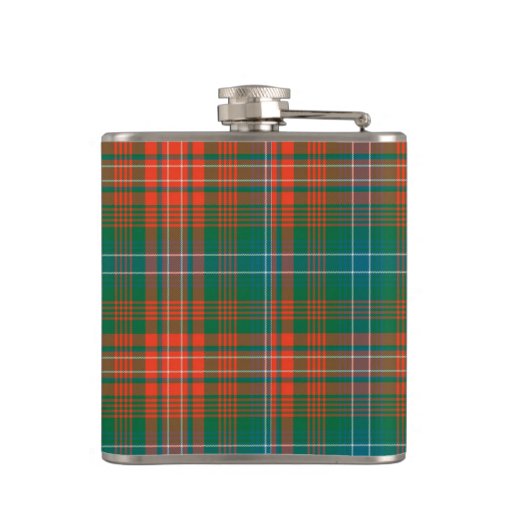 Monogramed Clan Wilson Tartan Plaid Flask | Zazzle