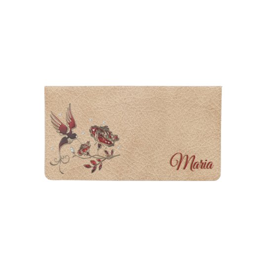 Monogrammed Beige Leather Checkbook Cover | Zazzle.com