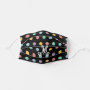 Monogrammed Colorful Polka Dots Cloth Face Mask | Zazzle