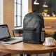Monogrammed Cool Abstract Distressed Gravel Grey Printed Backpack | Zazzle