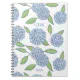 Monogrammed Hydrangea Take Note Notebook | Zazzle