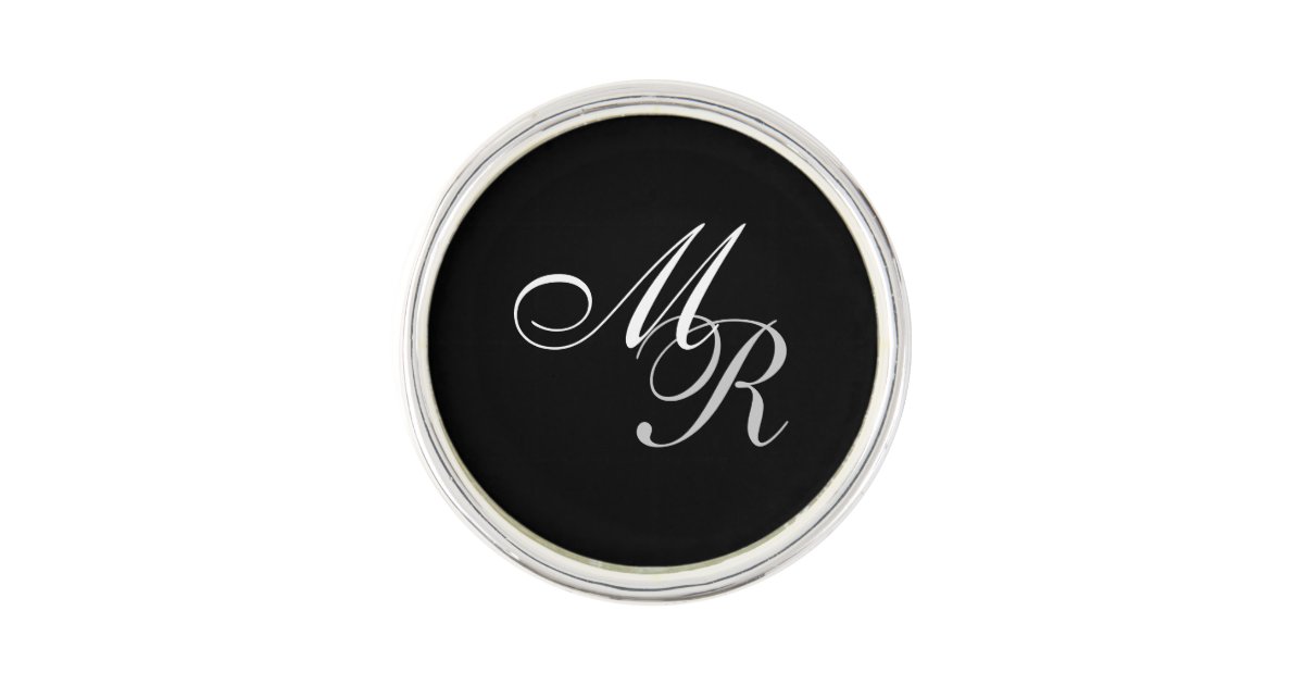 Monogrammed Lapel Pin | Zazzle