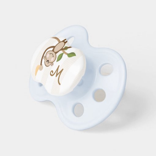 Monogrammed Monkey Pacifier | Zazzle