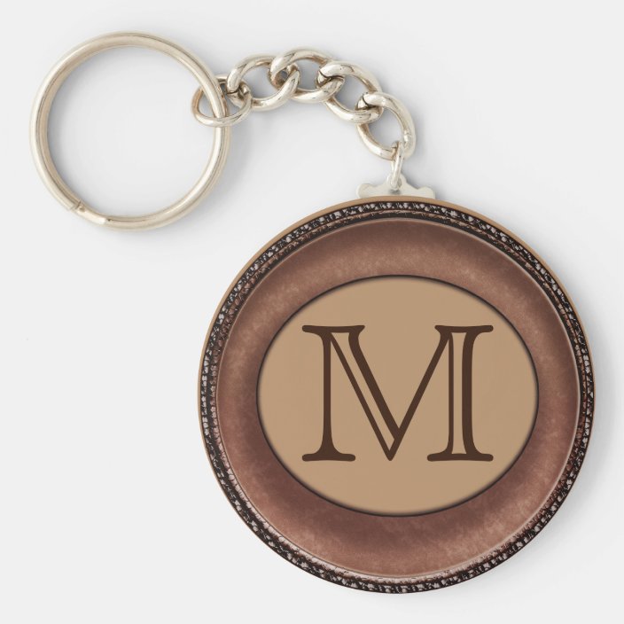 Monogrammed Personalized Keychain for Men | Zazzle.com