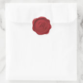 Monogrammed Red Wax Seal | Zazzle