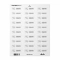 Monogrammed Wedding Custom Address Label | Zazzle