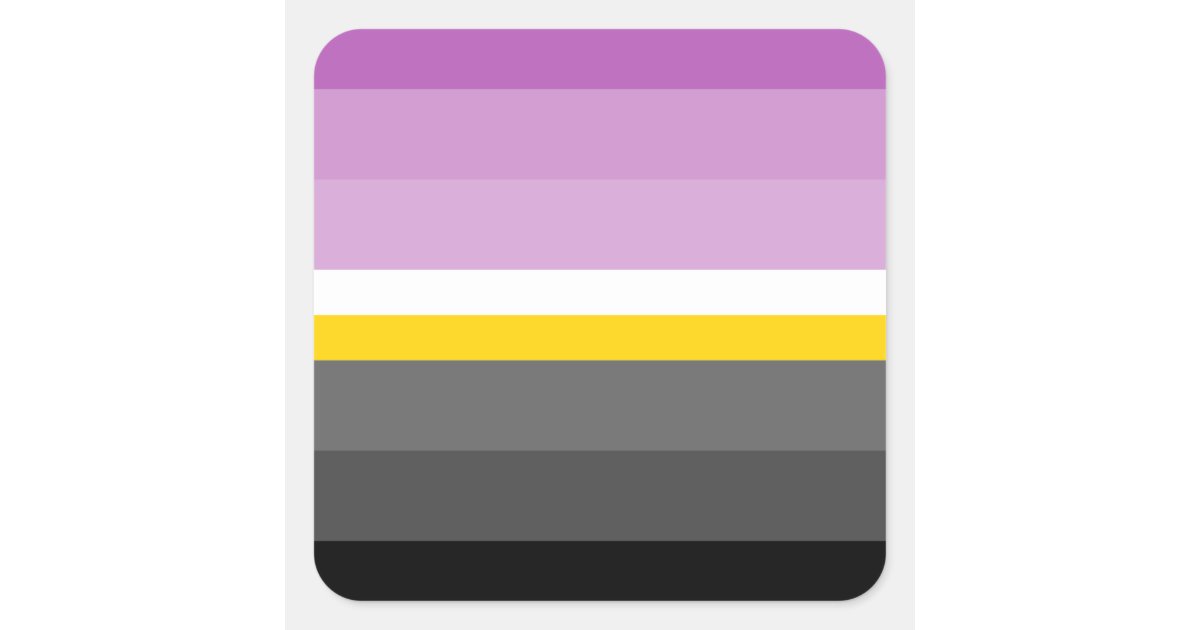 Monosexual Pride Flag Square Sticker | Zazzle.com