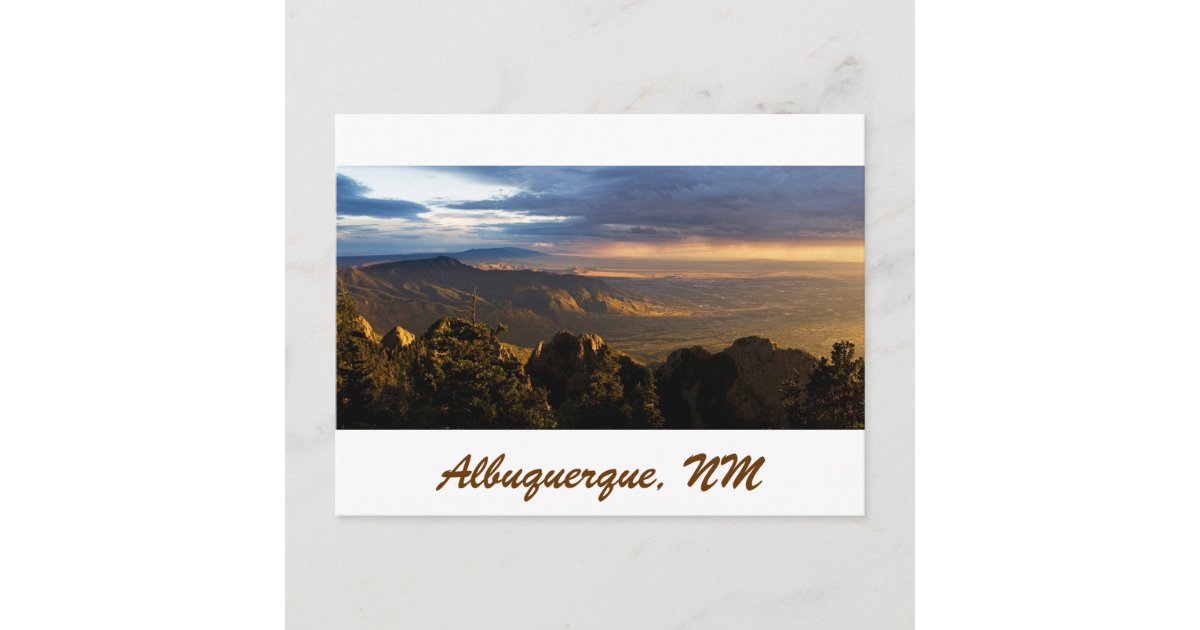 Monsoon over Albuquerque Postcard | Zazzle