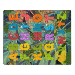Monster Animal Alphabet Letters Jigsaw Puzzle | Zazzle