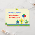 Monster Bash Birthday Party Invitation | Zazzle