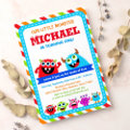 Monster Bash Birthday Party Invitation | Zazzle