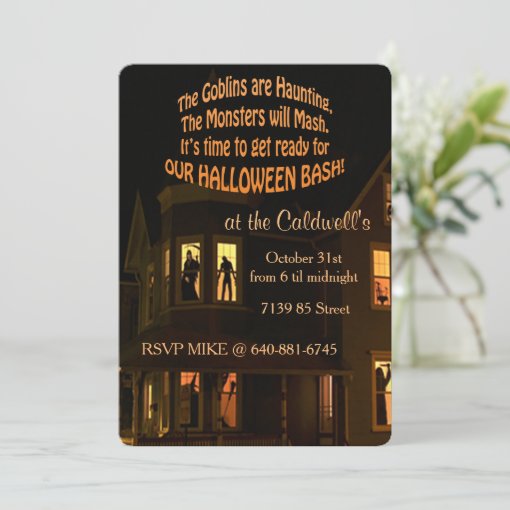 Monster Bash Halloween Party Invitation | Zazzle