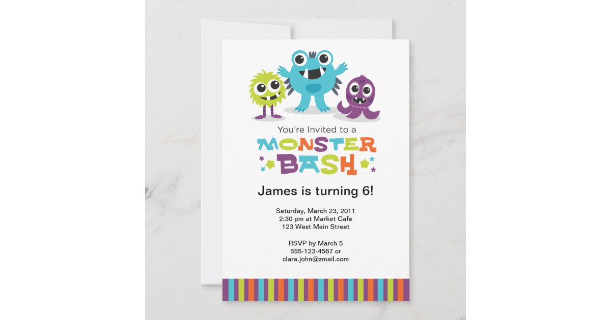 Monster Bash Invitation | Zazzle
