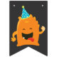 Monster Birthday Party Bunting Flags | Zazzle