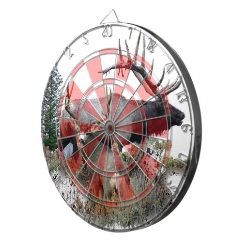 Monster bull trophy buck dart board | Zazzle