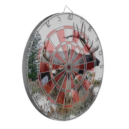 Monster bull trophy buck dart board | Zazzle