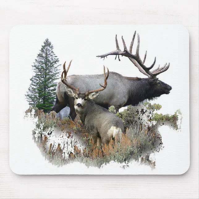 Monster bull trophy buck mouse pad | Zazzle