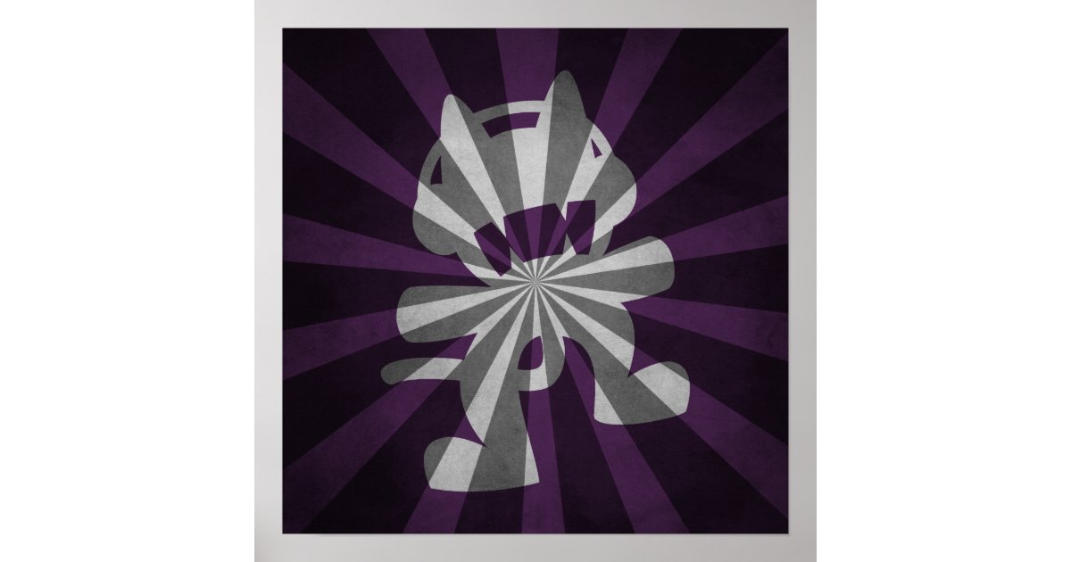 Monster Cat Outburst Poster Design | Zazzle