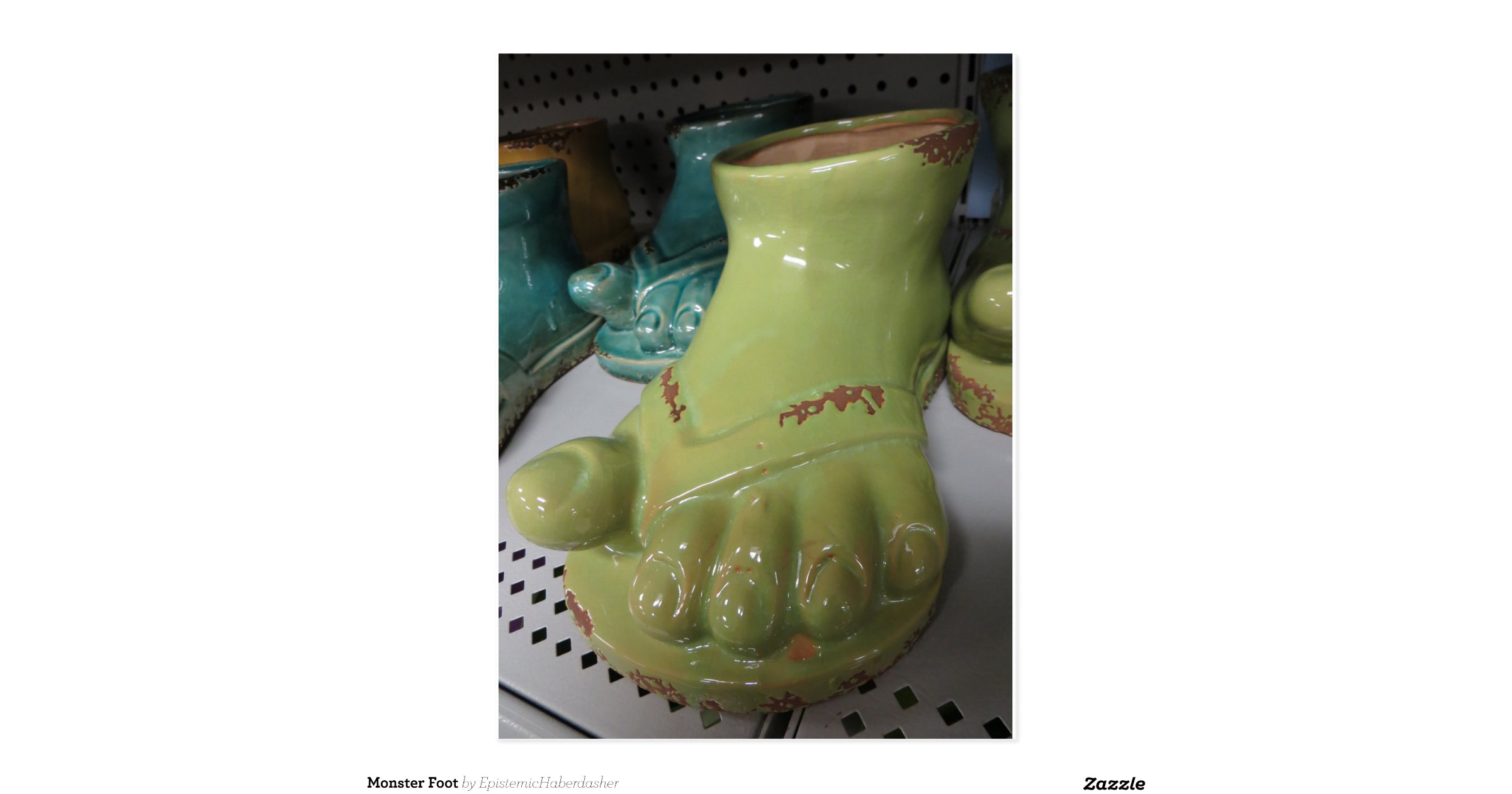 Monster Foot Postcard | Zazzle