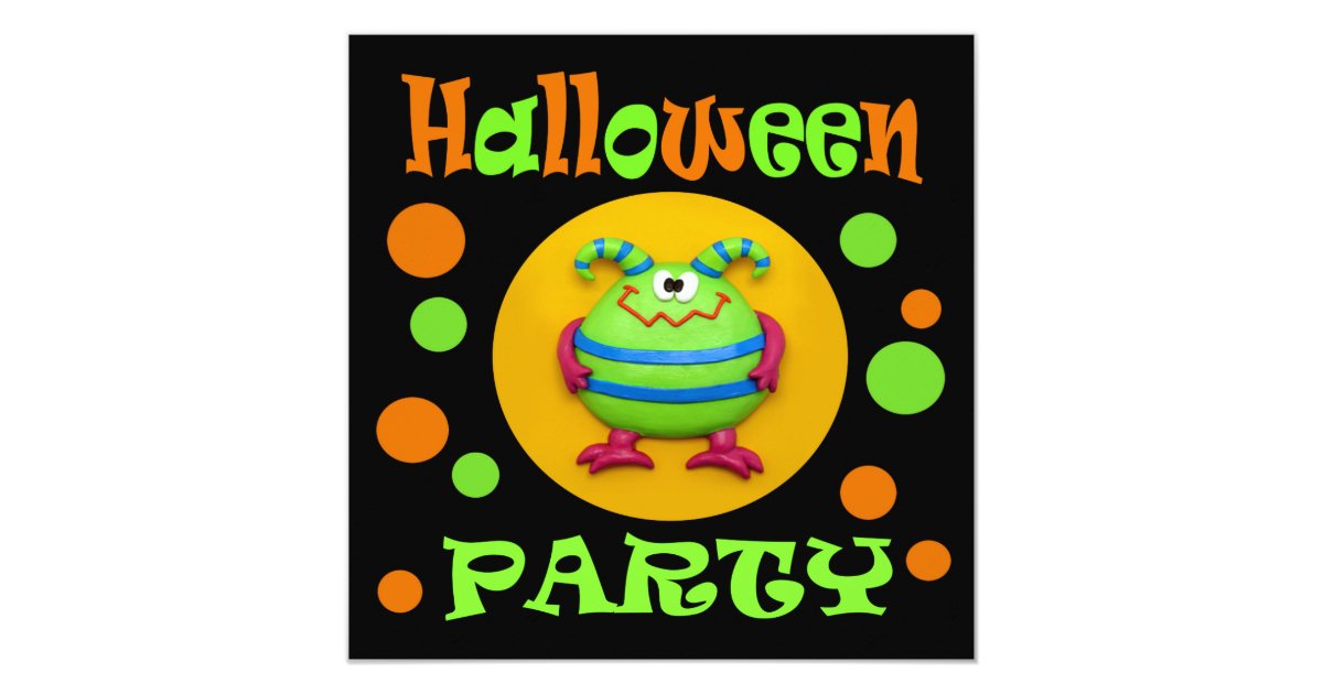 Monster Halloween Party Invitation | Mimoprints