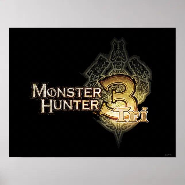 Monster Hunter Tri logo Poster | Zazzle
