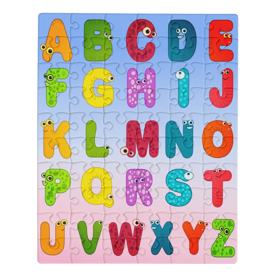 Monster Letters Animal Alphabet Jigsaw Puzzle | Zazzle