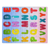 Monster Letters Animal Alphabet Jigsaw Puzzle | Zazzle