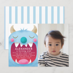 Monster Mash Birthday Party Photo Invitation | Zazzle