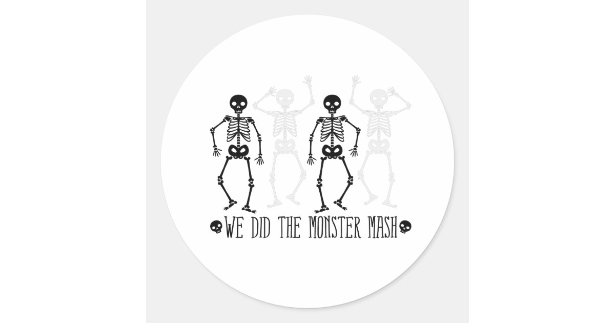 Monster Mash Classic Round Sticker | Zazzle