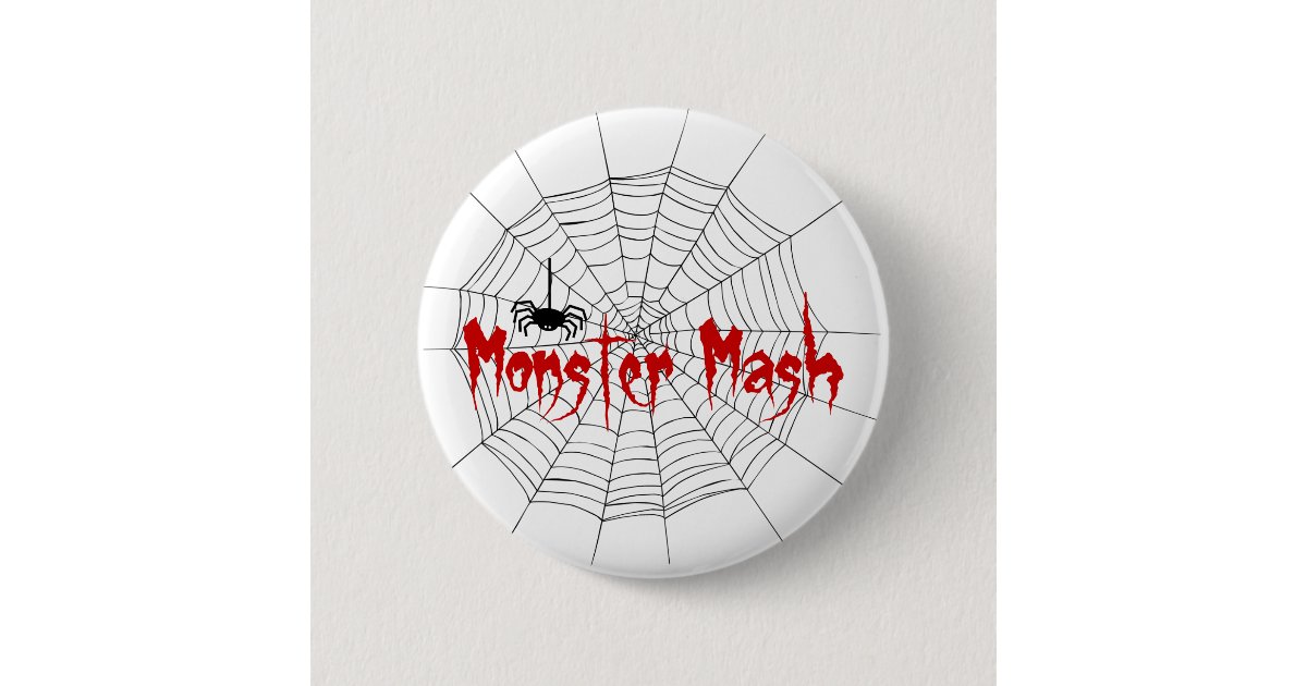 Monster Mash Halloween Pinback Button | Zazzle