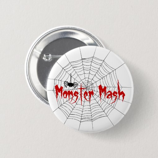 Monster Mash Halloween Pinback Button | Zazzle