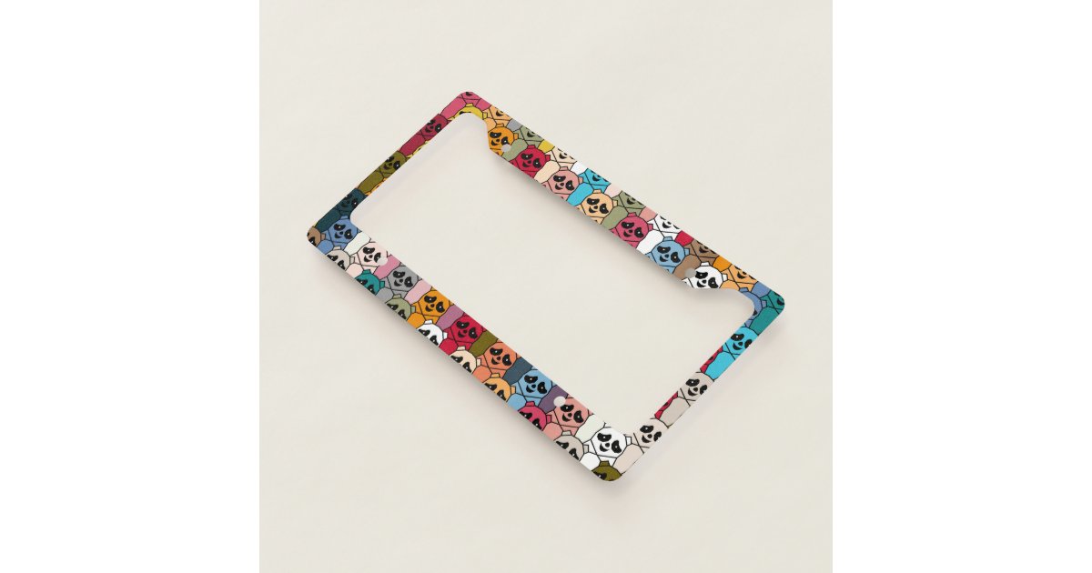 Monster Panda License Plate Frame | Zazzle