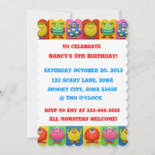Monster Party Invitation | Zazzle