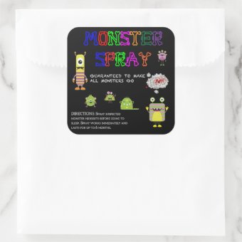 Monster Spray Stickers | Zazzle