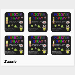 Monster Spray Stickers | Zazzle