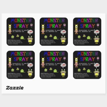 Monster Spray Stickers | Zazzle