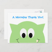Monster Thank You Postcard | Zazzle