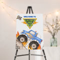 Monster Truck Birthday Monster Jam Welcome Sign | Zazzle