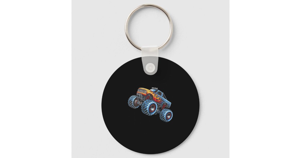 Monster Truck Mama Mom Monster Truck Are My Jam Tr Keychain | Zazzle