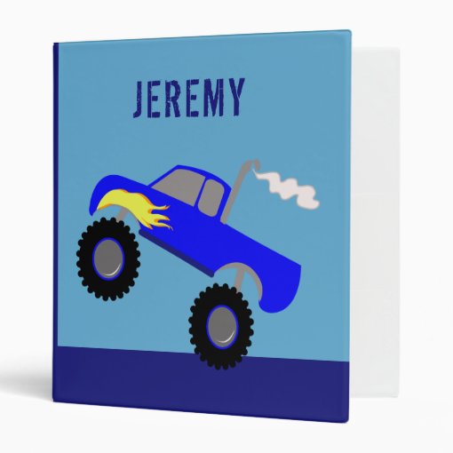 MONSTER TRUCK Photo Album Binder Scrapbook | Zazzle