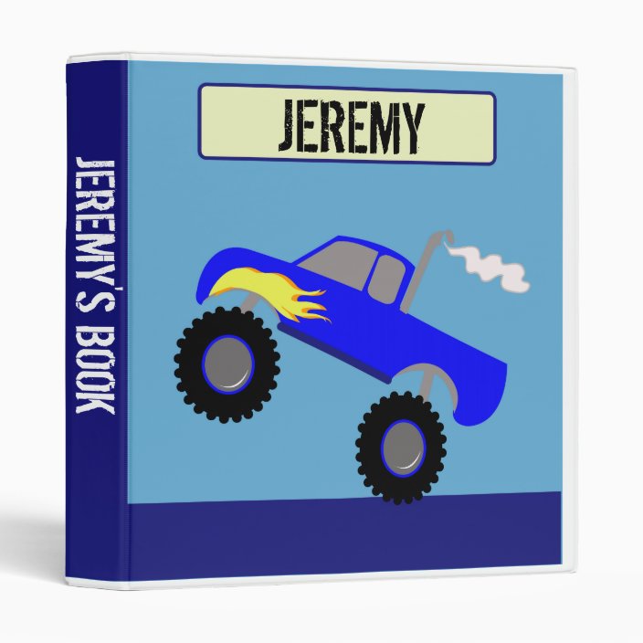 MONSTER TRUCK Photo Album Binder Scrapbook | Zazzle.com