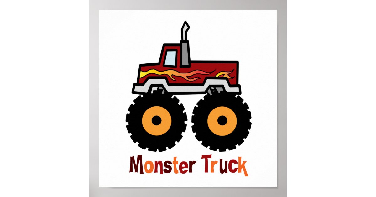 Monster Truck Poster | Zazzle
