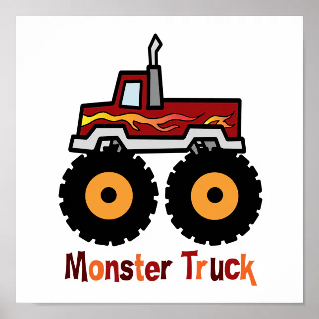 Monster Truck Poster | Zazzle