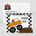 Monster Truck Thank You Postcard | Zazzle