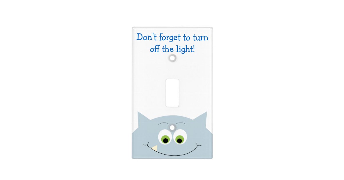 Monster Turn Off The Light Reminder Light Switch Cover | Zazzle