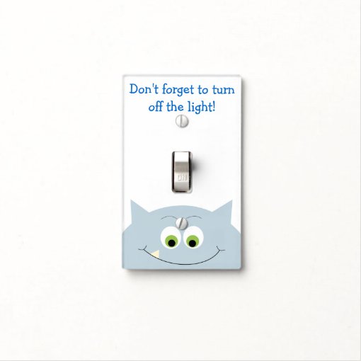 Monster Turn Off The Light Reminder Light Switch Cover | Zazzle