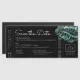 Monstera Boarding Pass Magnet Save the Date Black | Zazzle