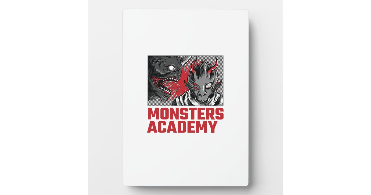 MONSTERS ACADEMY PLAQUE | Zazzle